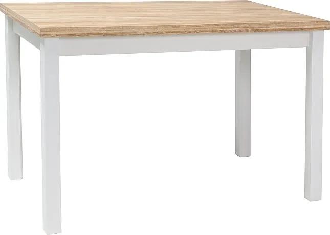 Casarredo - Komfort nábytek Jídelní stůl ADAM 100x60, dub/bílá mat