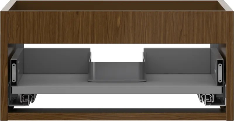 Mexen Box-A, závěsná skříňka 50 cm, 1 zásuvka, ořech, 91AX0-0500-235-1-86