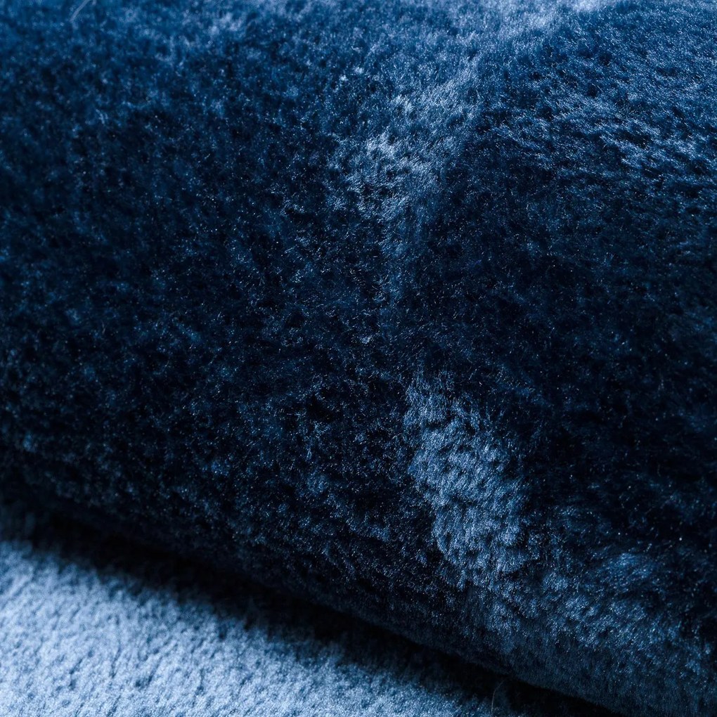 Dywany Łuszczów, Kusový koberec Visco Rabbit Dark blue 10, 120x170, modrá, dětský pokoj