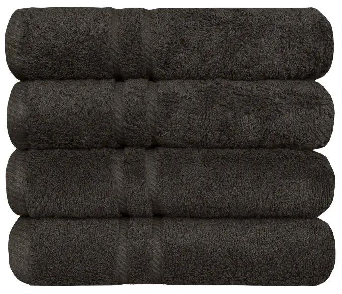 SCANquilt bavlněný ručník COTTONA tmavě šedá žínka 15 x 21 cm
