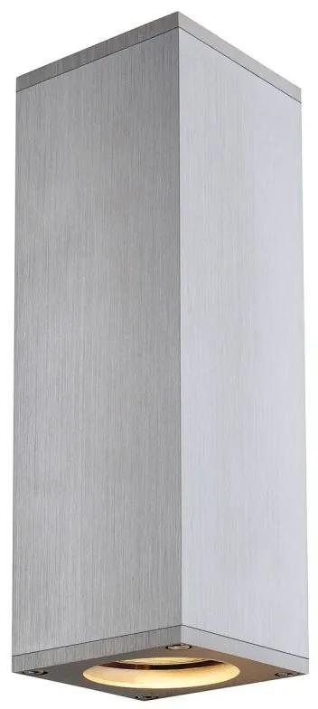 THEO UP/DOWN QPAR51 nástěnné svítidlo kartáčovaný hliník max. 2x50W - BIG WHITE
