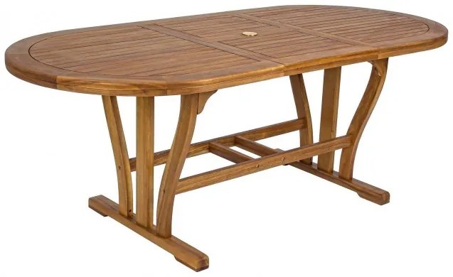 BIZZOTTO Rozkládací oválný zahradní stůl NOEMI 150-200 cm