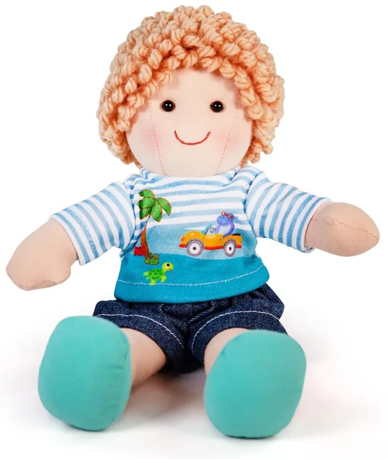 Bigjigs Toys Látková panenka Robin 30 cm