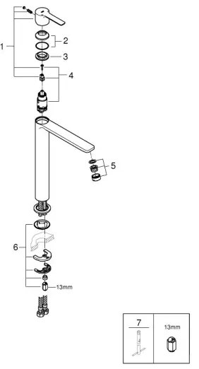 GROHE 23405001 - Umyvadlová baterie LINEARE velikost XL lesklý chrom