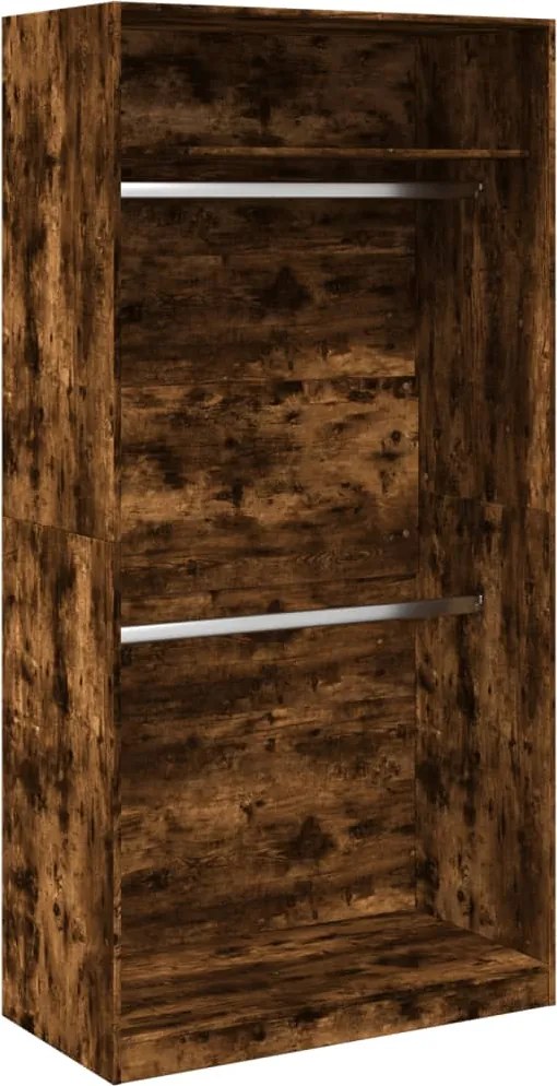 Šatní skříň kouřový dub 100 x 50 x 200 cm kompozitní dřevo 3307805