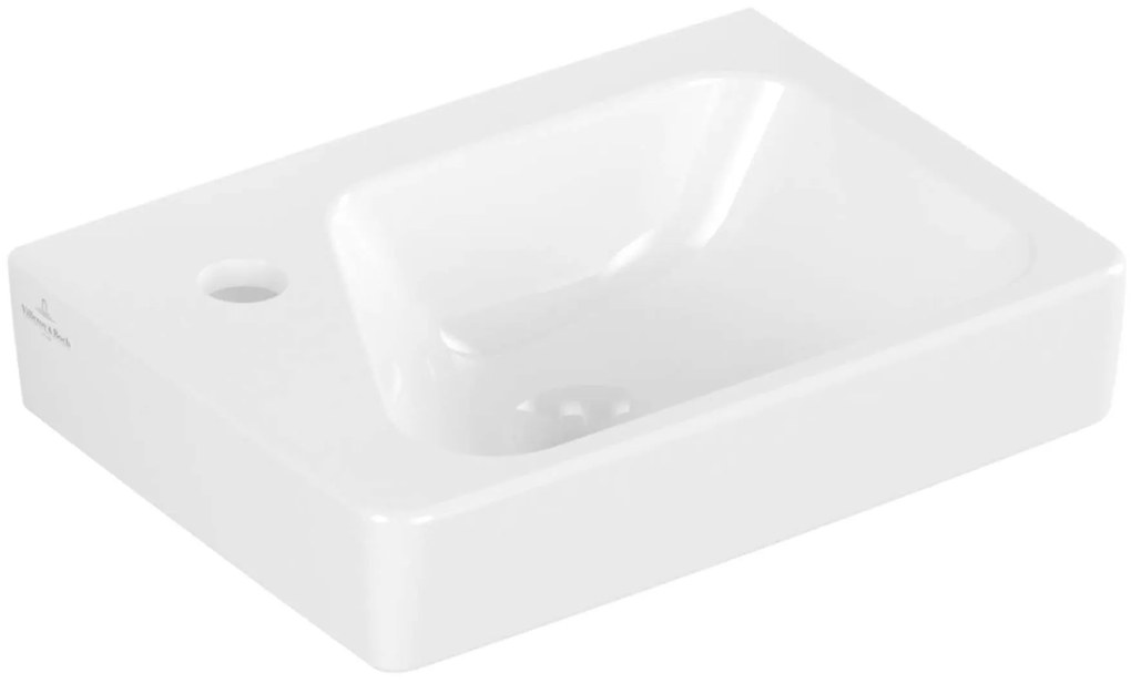 Villeroy & Boch Architectura - Umývátko 36x27 cm, s přepadem, otvor pro baterii vlevo, alpská bílá 43853601