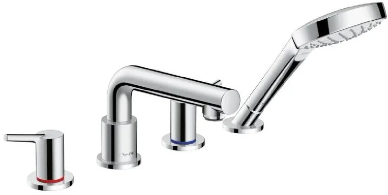 Hansgrohe Talis S - Baterie na okraj vany, 4-otvorová instalace, chrom 72419000