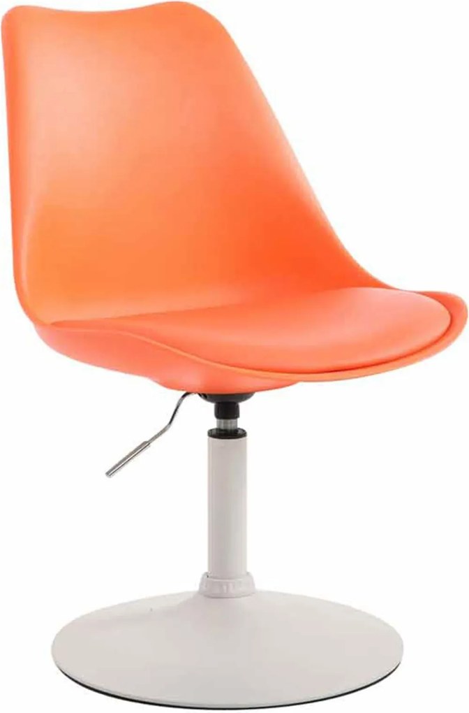 Sada 4 jídelních židlí Maverick W plast – oranžová