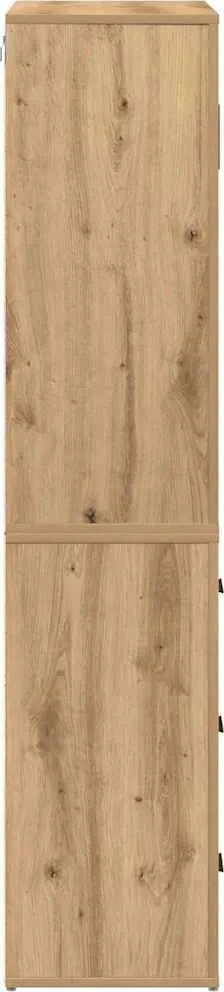 Vysoký bufet Artisanový dub 80 x 33 x 150 cm Kompozitní dřevo 3334344
