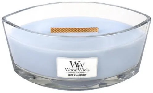 Vonná svíčka WoodWick - Soft Chambray  453g/30 - 40 hod loď