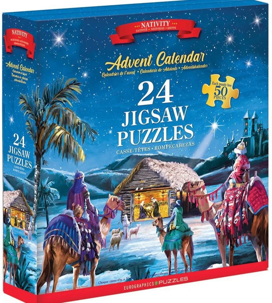 Eurographics puzzle adventní kalendář: narození ježíška 24 × 50 dílků