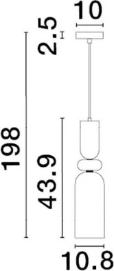 Závěsné svítidlo NOVA LUCE MURANO E14 9009236 bez žárovky