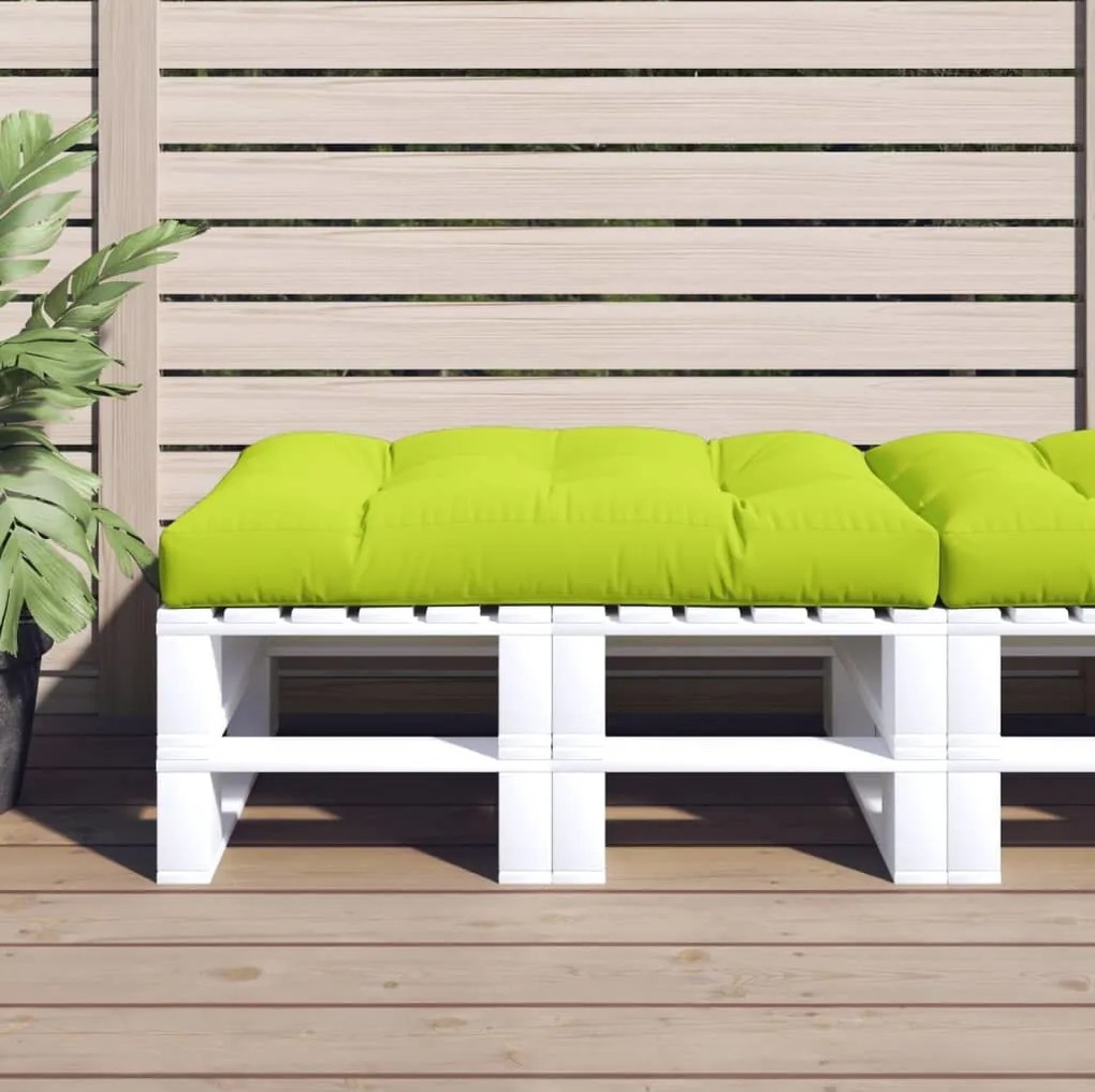vidaXL Poduška na palety 120 x 80 x 12 cm textil [360521] Barva: Jasně zelená