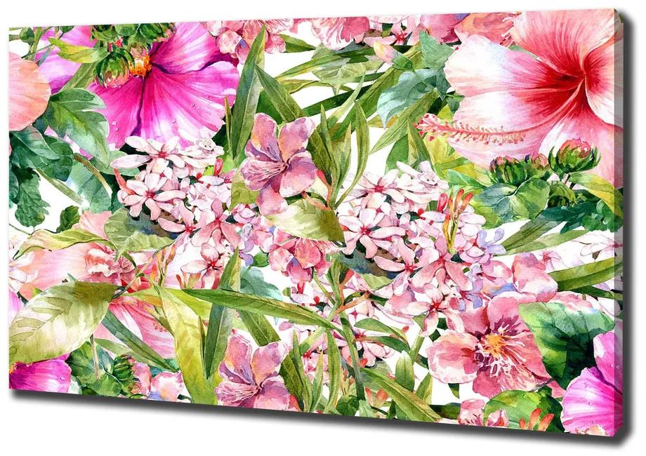 Wallmuralia Foto obraz canvas Květinový vzor 100x70 cm