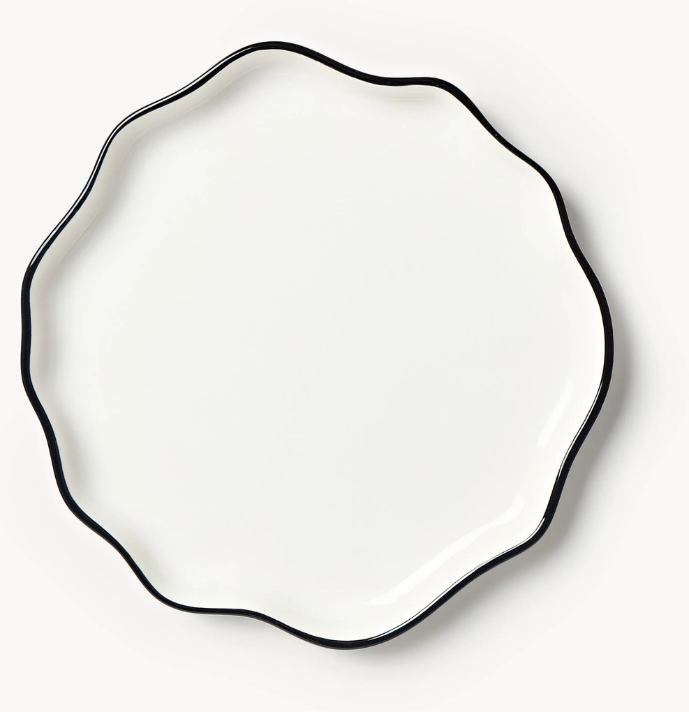 Sada porcelánových mělkých talířů Bia, 4 díly
