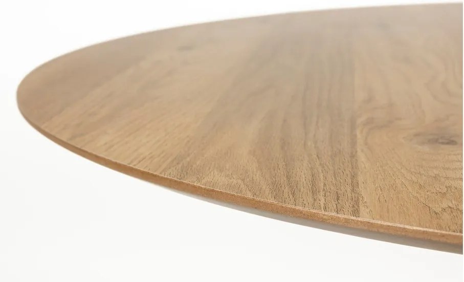 Kulatý jídelní stůl s deskou v dubovém dekoru ø 110 cm Steven – White Label