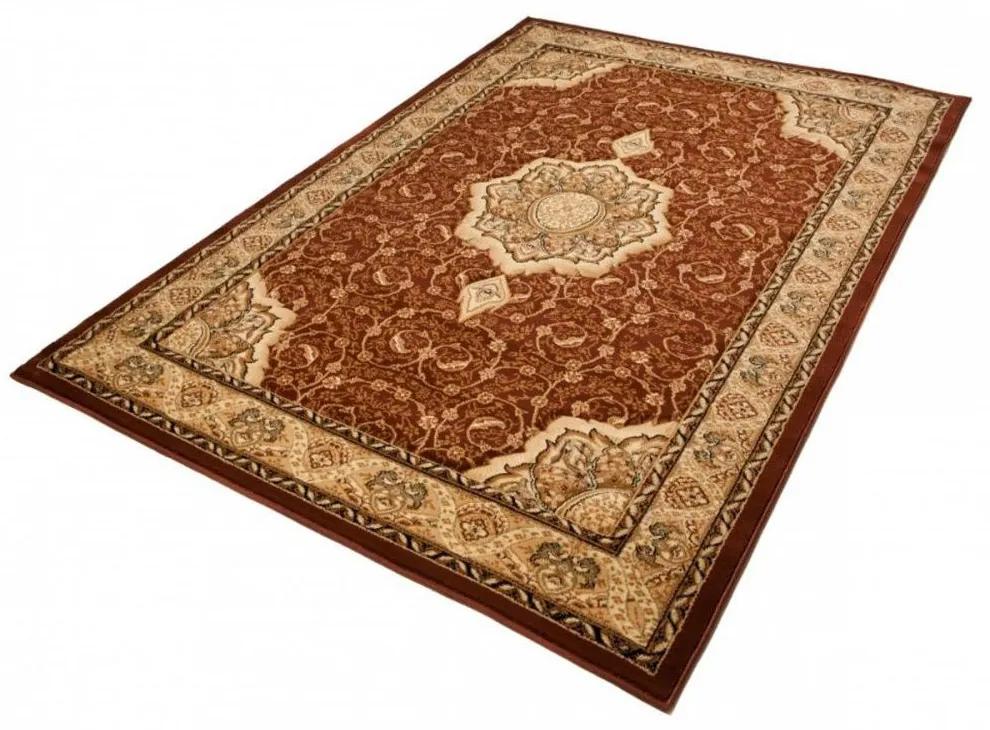 Kusový koberec klasický vzor 2 hnědý 250x350cm