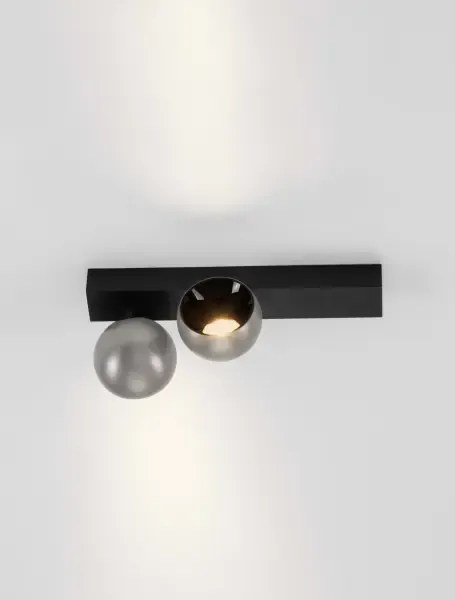 LED stmívatelné nikl moderní stropní svítidlo Lusa