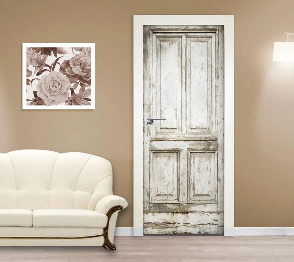 Fotožaluzie -  Samolepící fototapeta na dveře 95x210cm - staré dveře