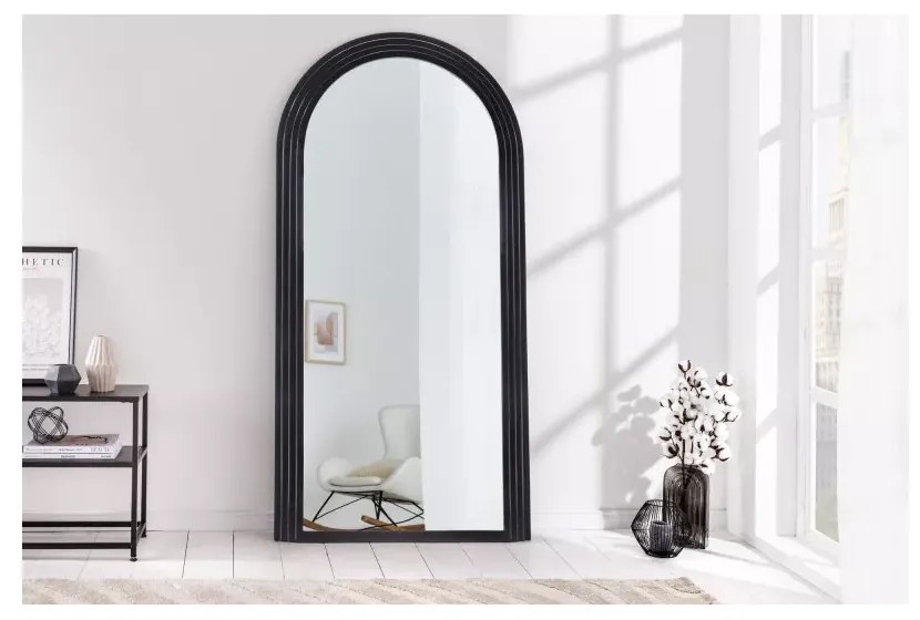 Massive home | Nástěnné zrcadlo ART DECO 160 CM černé