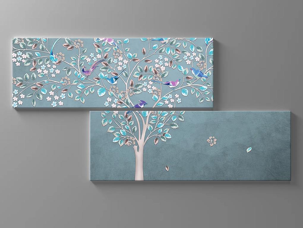 Liox Abstraktní obraz kvetoucí strom Rozměr: 100 x 50 cm