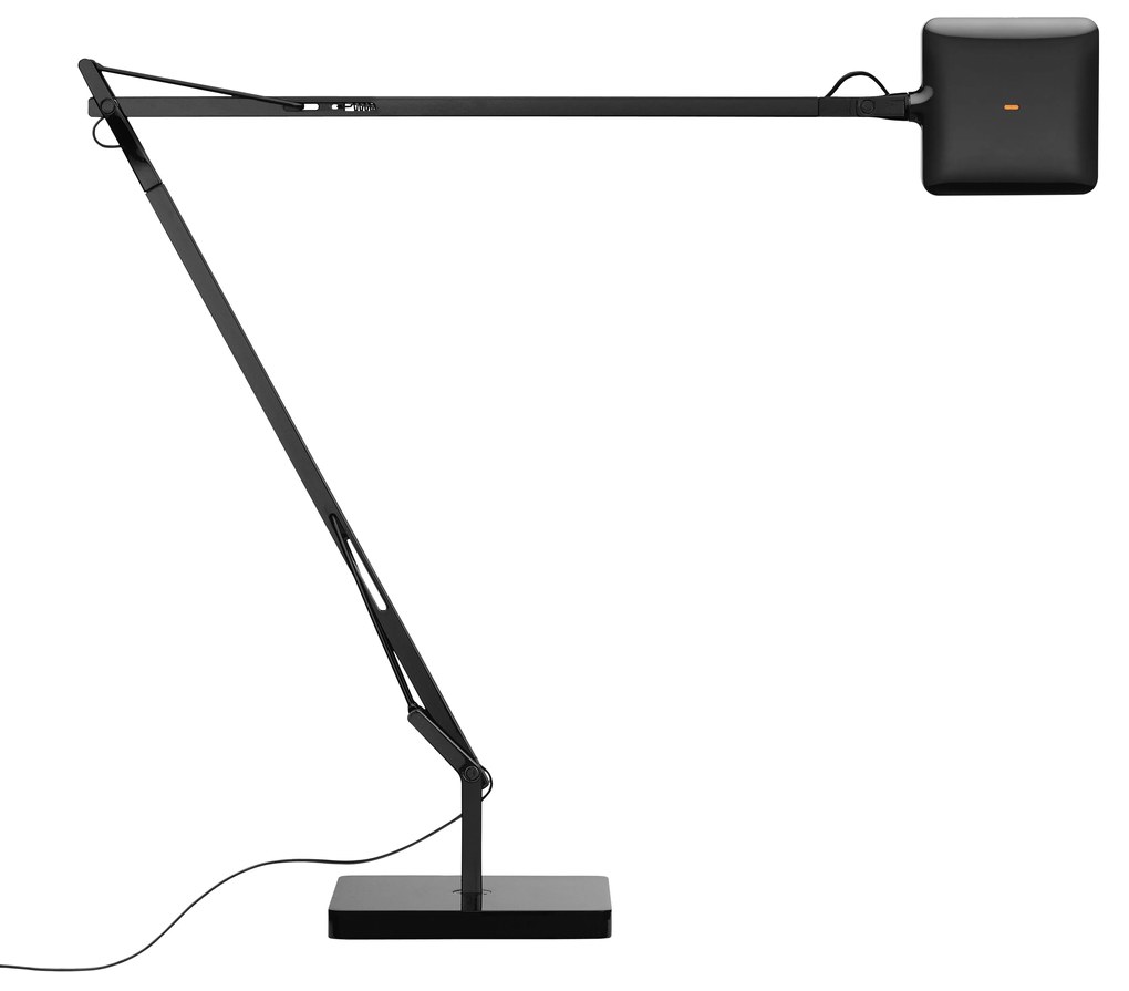 Flos F3311030 Kelvin LED, černá stolní lampa na pracovní stůl, 8W LED 3000K, 48+58cm
