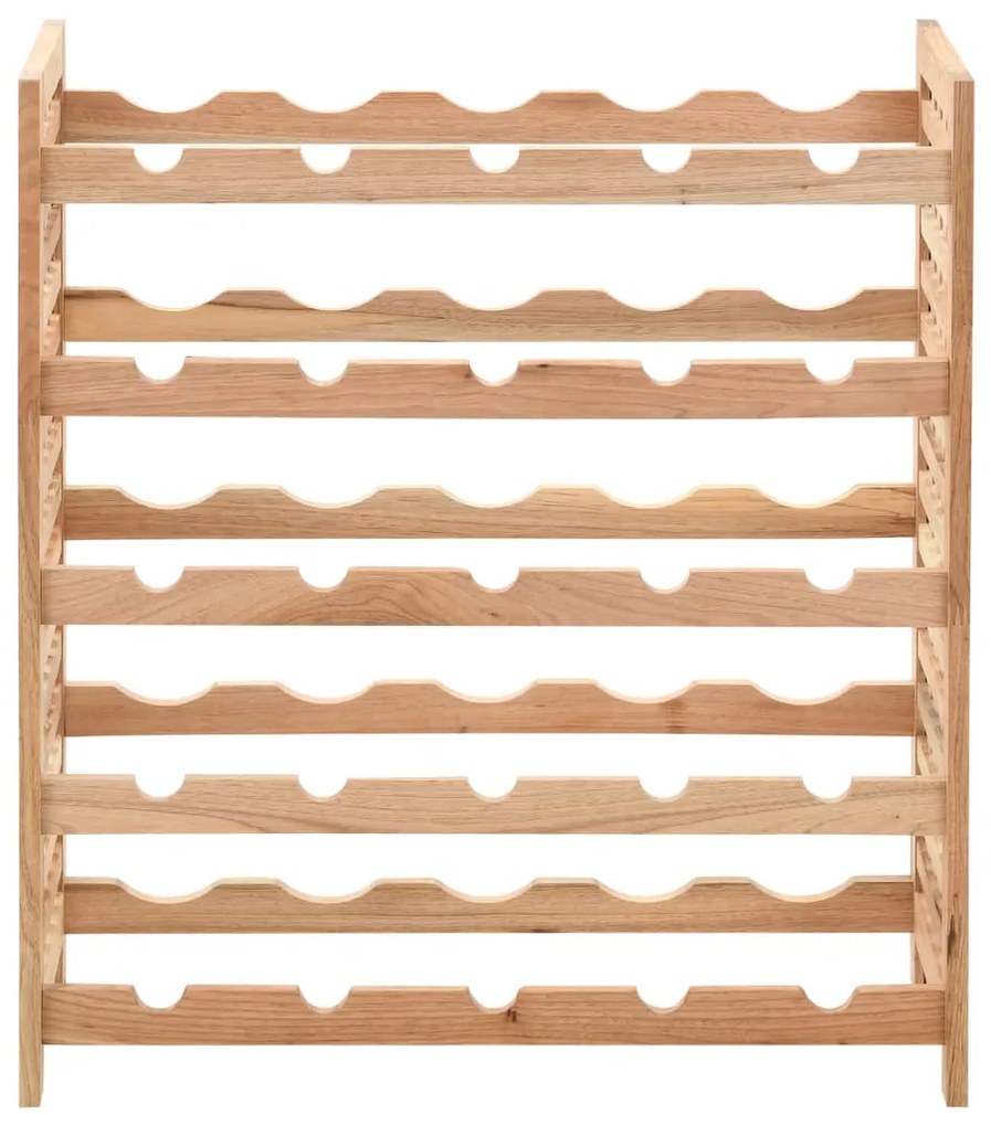 vidaXL Marketos Stojan na víno na 25 lahví masivní ořechové dřevo 63x25x73 cm