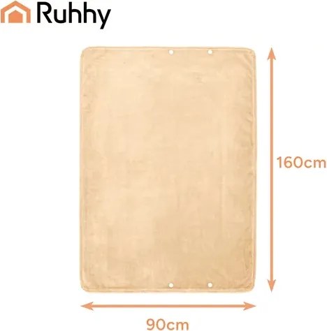 Výhřevná topná deka 160 × 90 cm – pončo na záda a ramena