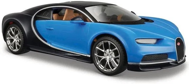 Kovový model maisto bugatti chiron, modrá