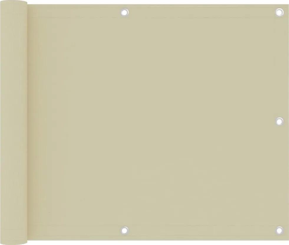 vidaXL Balkónová zástěna 75 x 300 cm oxfordská látka [134900] Barva: Hnědá