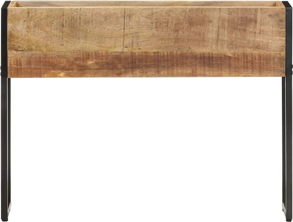 Truhlík 90 x 20 x 68 cm hrubé mangovníkové dřevo 321938