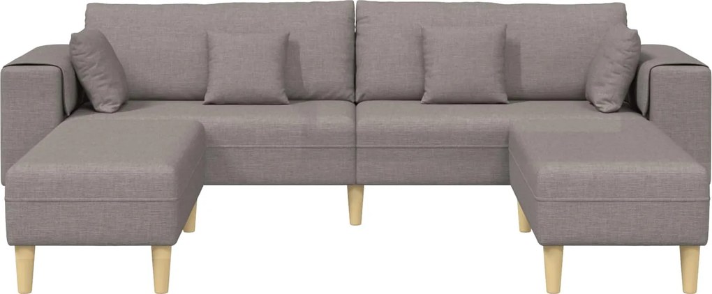 Pohovka 3 ks Taupe textil 3335167