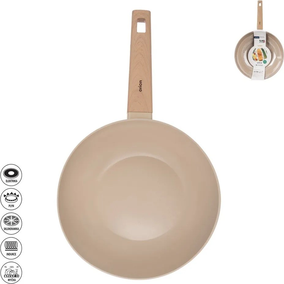 Wok pánev s keramickým povrchem ø 30 cm Ecrina – Orion