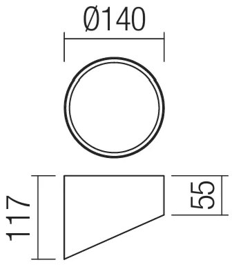 Redo 01-1629 - LED Bodové svítidlo UTO LED/18W/230V pr. 14 cm bílá