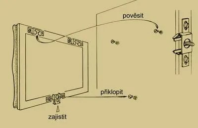 Klíč k zámku na obrazy (Spring-LOCK) Klíč