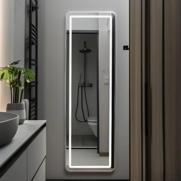 BRILAGI - Stojací zrcadlo BELLEZA LED/42W/230V 160x50 cm IP44 CRI 90 stmív. +CCT