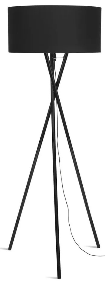 Černá stojací lampa (výška 175 cm) Hampton – it's about RoMi
