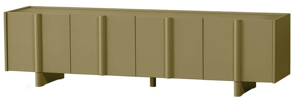 Khaki TV stolek z borovicového dřeva 200x53x46 cm Basu – WOOOD