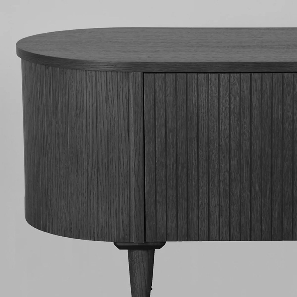 LABEL 51 dřevěný TV stolek OLIVA 55x220 cm černý ME-70.058