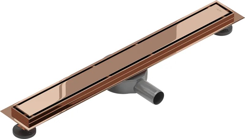 Mexen Flat 360° M13 sprchový žlab 2v1, 50 cm, růžové zlato, 1610050-40
