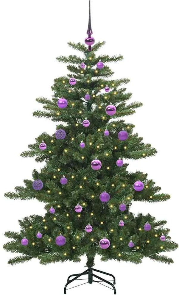 Umělý Skládací Vánoční Strom Zelená 150 cm PVC a ocel 3397659