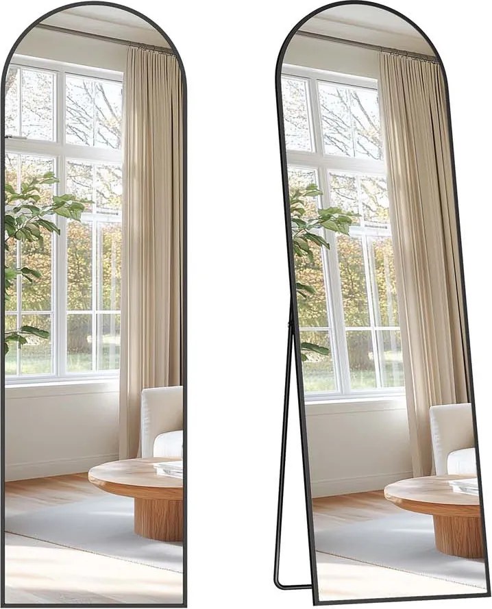 Volně stojící zrcadlo Fully 150 cm černé