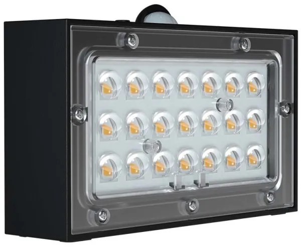 LED Solární nástěnné svítidlo se senzorem LED/3W/3,7V 3000K/4000K IP65 černá