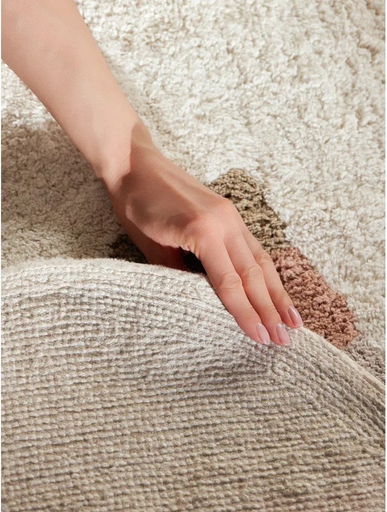 Krémový pratelný/ručně tkaný bavlněný dětský koberec 140x200 cm Snuggle Willy – Hanse Home