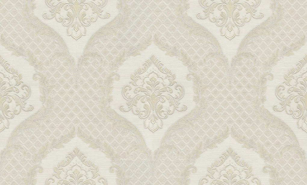 Luxusní bílo-zlatá zámecká vliesová tapeta na zeď, GF62044, Gianfranco Ferre´Home N.3, Emiliana Parati