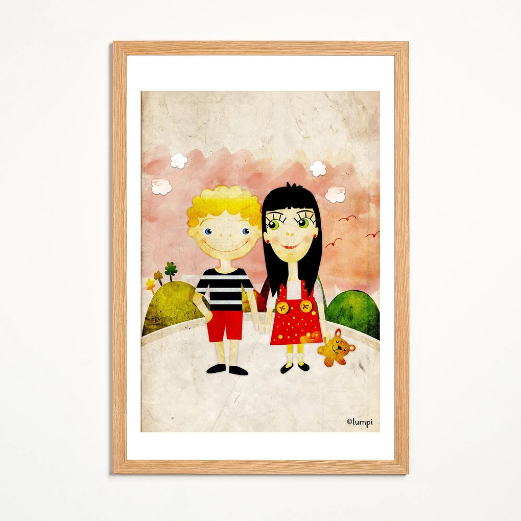 Lucie Gazdošová | Holčička Rám: Černý, Velikost: 60 x 40 cm