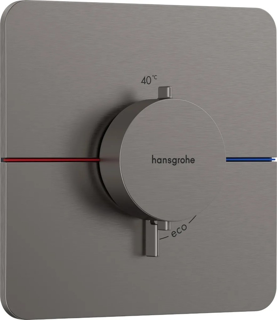 Hansgrohe ShowerSelect Comfort Q, termostat pod omítku, kartáčovaný černý chrom, HAN-15588340