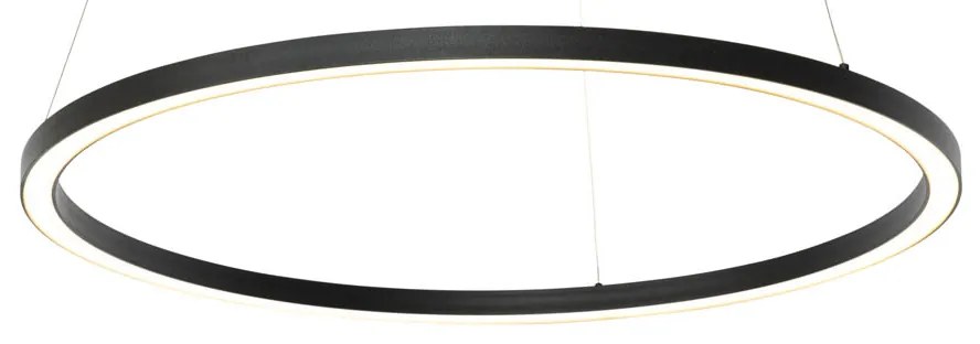 Chytré závěsné svítidlo černé 80 cm vč. LED a RGBW - Girello