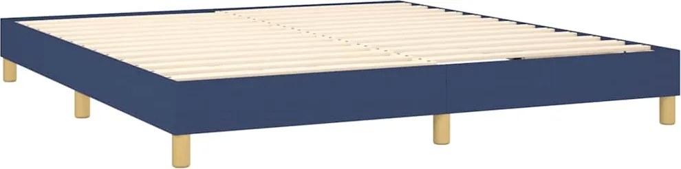 Box spring postel s matrací modrá 160x200 cm textil 3126819