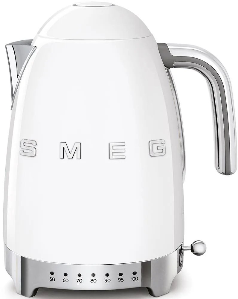 Rychlovarná konvice smeg 50's retro style 1,7l led indikátor bílá